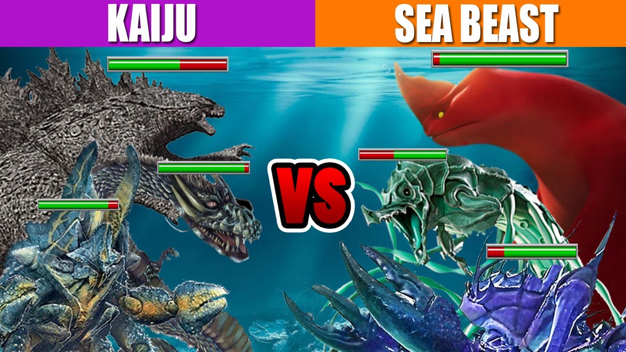 Kaiju vs Sea Beast Battles With Healthbars | SPORE - YouTube