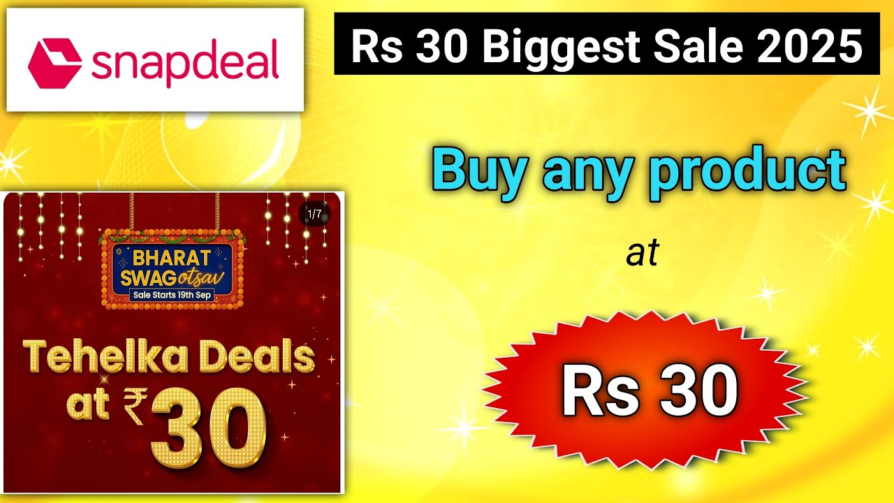 Rs 30 Smartwatch ll Snapdeal Rs 30 Sale l myntra big fashion festival ...