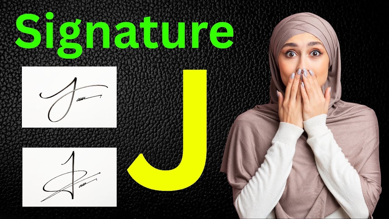Signature style of my name | How to write J signature | J signature ...