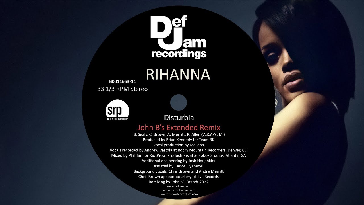 Rihanna - Disturbia - John B's Extended Remix 2022 - YouTube