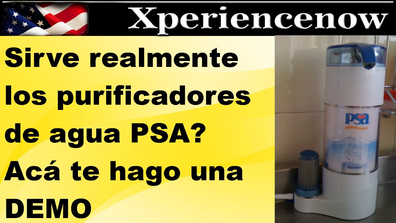 Mira el filtro de agua PSA como queda marron - YouTube