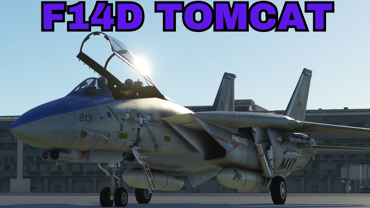 Microsoft Flight Simulator DC DESIGNS F14D TOMCAT Quick Flight - YouTube