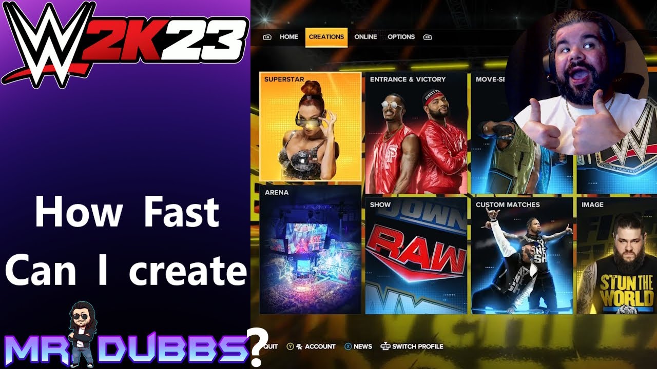 WWE 2k23 | 1st Playthrough. Mr. Dubbs Has Entered The Arena - YouTube