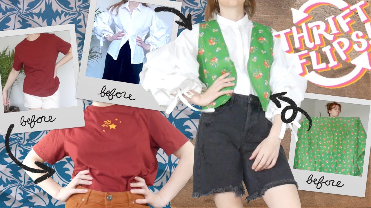 5 Easy Thrift Flips to Upcycle Your Spring/Summer Wardrobe! (embroidery ...