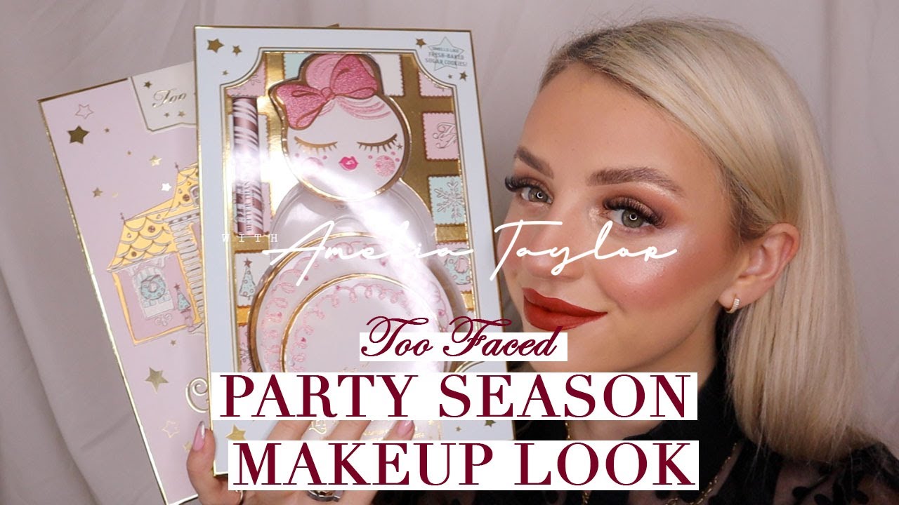 Too Faced Christmas Make Up Look // With Amelia Taylor - YouTube