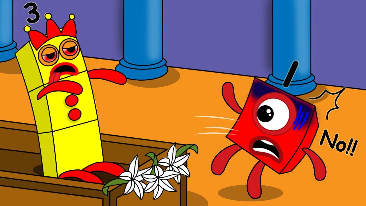 Run!! NB 3 tickles NB 1 for a prank in her bad | Numberblocks fanmade ...