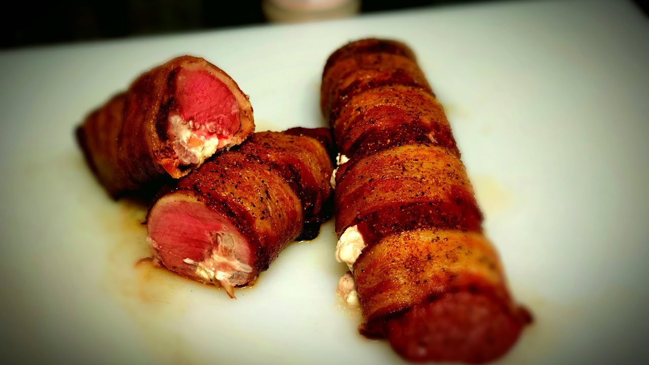 Stuffed Venison BackStrap on the Green Mountain Grills - Jim Bowie ...
