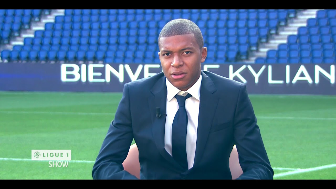 Kylian Mbappé, first day interview at Paris Saint-Germain - PSG - YouTube