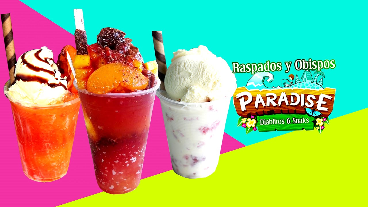 Raspados y Obispos PARADISE ahora con servicio a domicilio!! - YouTube