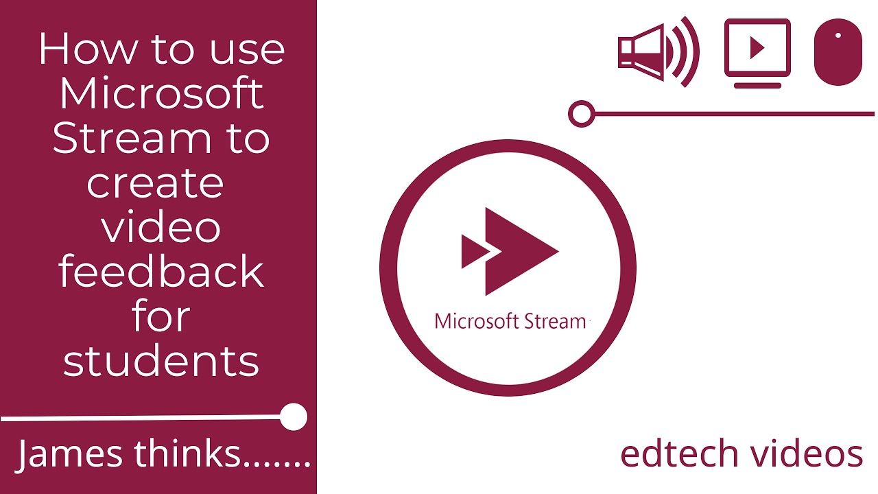 How to use Microsoft Stream to create video feedback for students - YouTube