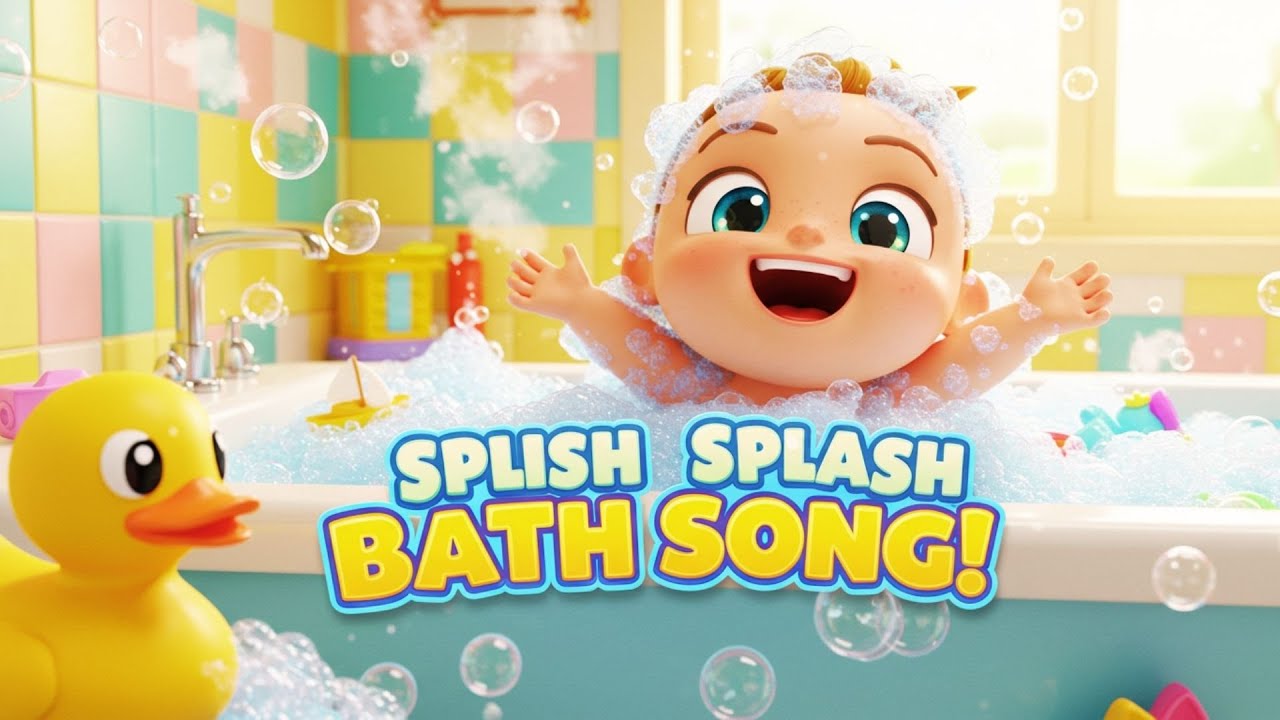 Bath Song – Splish Splash Bath Time Song! Nursery Rhymes & Kids Songs ...