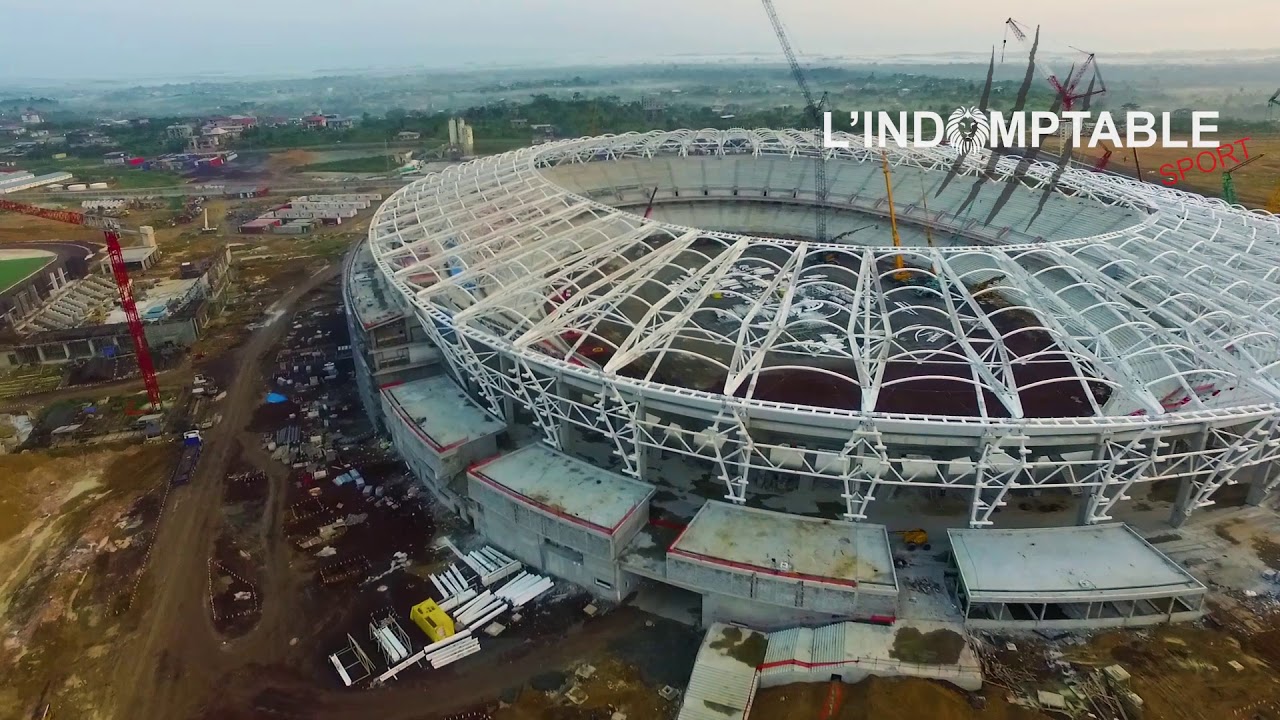 L’avancement du stade Japoma à Douala - YouTube