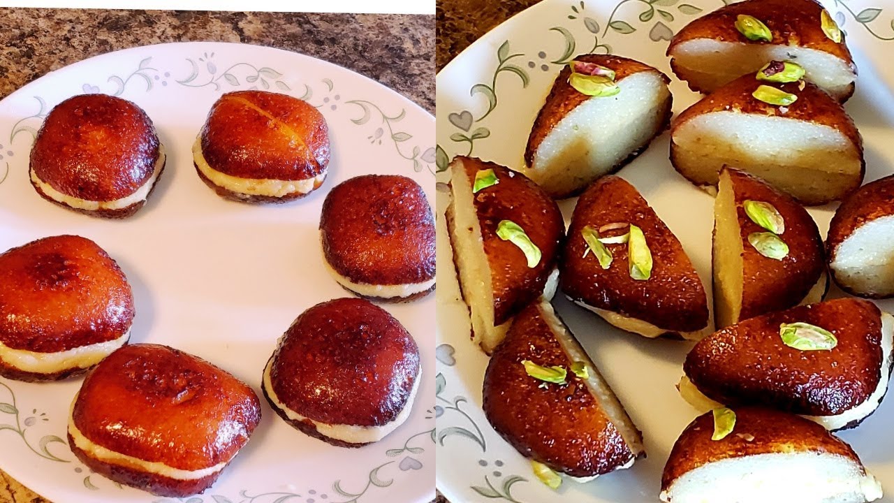 How to make stuffed gulabjamun | gulabjamun sandwich | stuffed ...