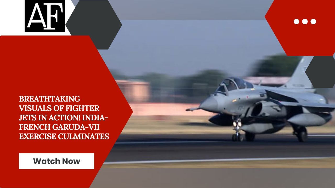 Breathtaking visuals of fighter jets in action! India-French Garuda-VII ...