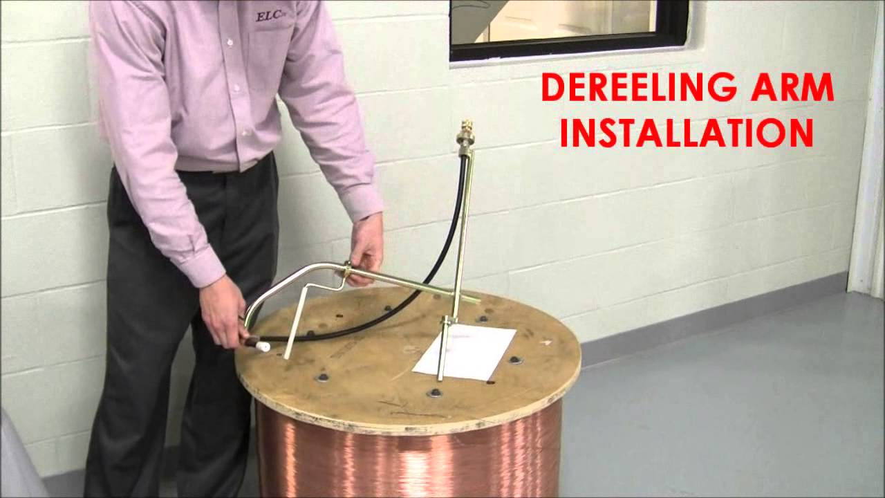 Wire Wizard Dereeling Arms for Wood Reels - YouTube