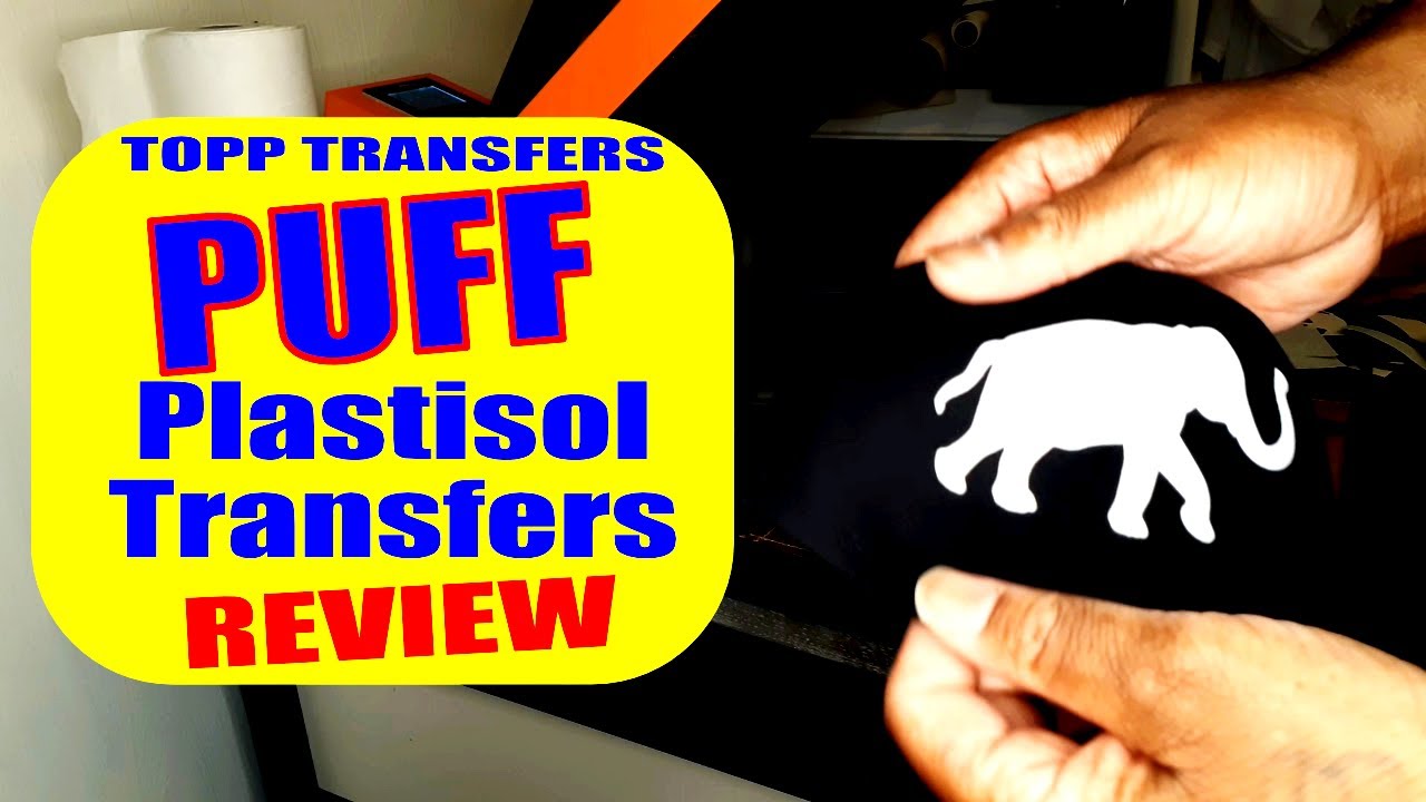 How to press PUFF PLASTISOL TRANSFERS from Topp Transfers - YouTube