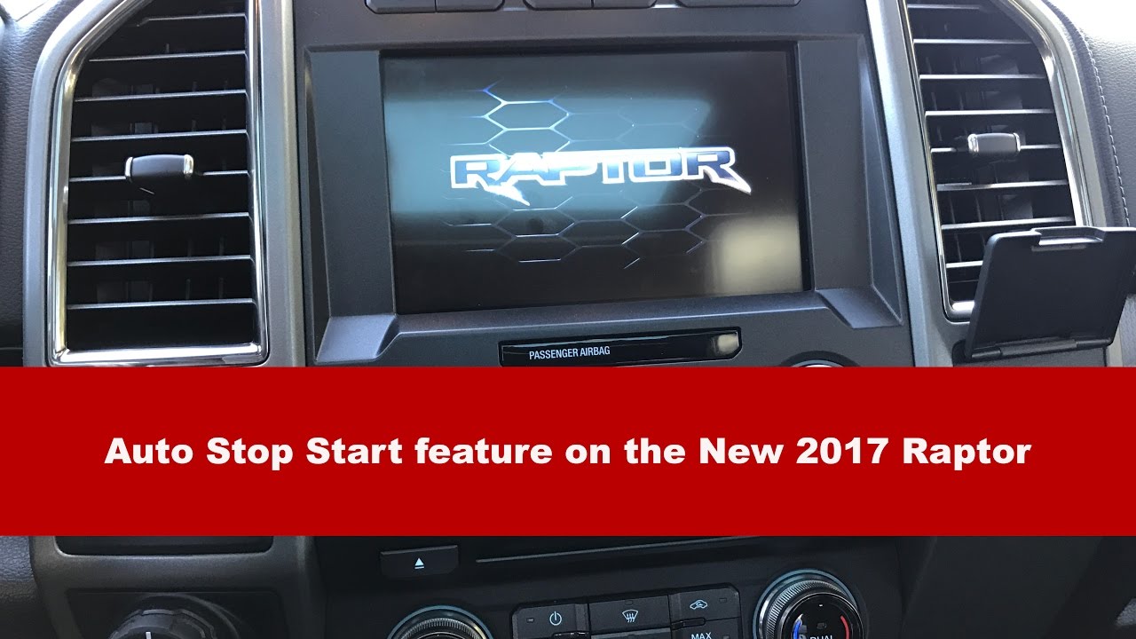 auto start stop on Ford Raptor - YouTube