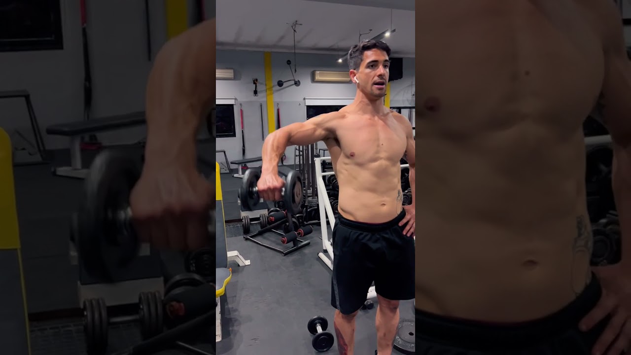 Vuelo lateral 1 mano con mancuerna. - YouTube