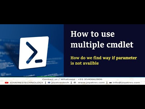 How to use Multiple Cmdlet in Powershell Powershell online Training | - YouTube