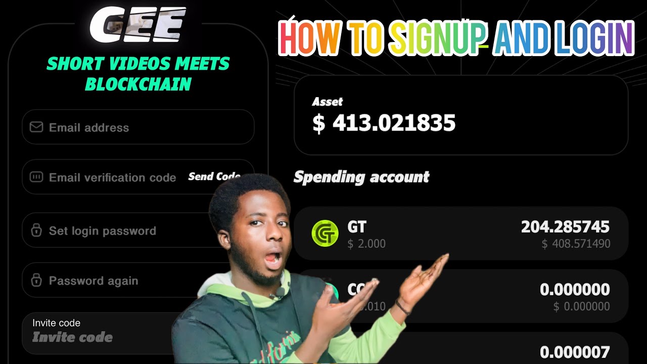 Gee Earning App: How To Sign Up And Login Twi Tutorial #gee #howto # ...