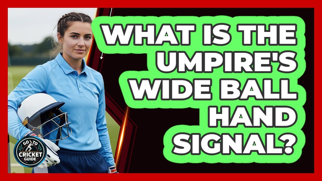 What Is the Umpire's Wide Ball Hand Signal? - YouTube