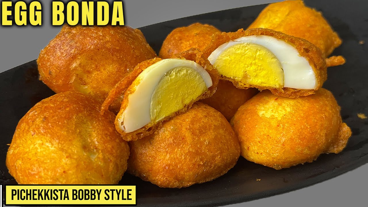 EGG BONDA RECIPE by PICHEKKISTA BOBBY GUDDU BAJJI RECIPE STREET STYLE ...