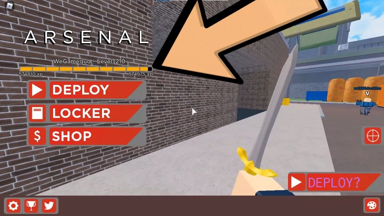 Playing Arsenal, IN THE MENU [Roblox Arsenal] - YouTube