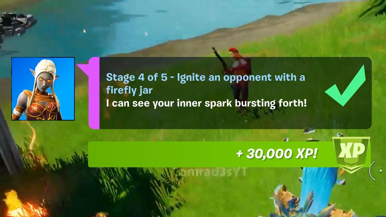 Ignite an opponent with a firefly jar Fortnite Locations - Fortnite ...