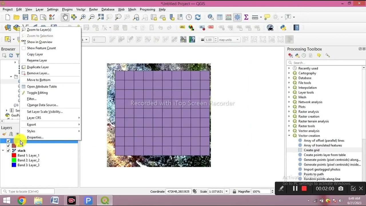 Create Grid / Fishnet in Q GIS Software!!! - YouTube