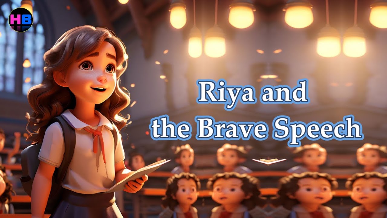 Riya and the Brave Speech - Hublu kids short stories - YouTube