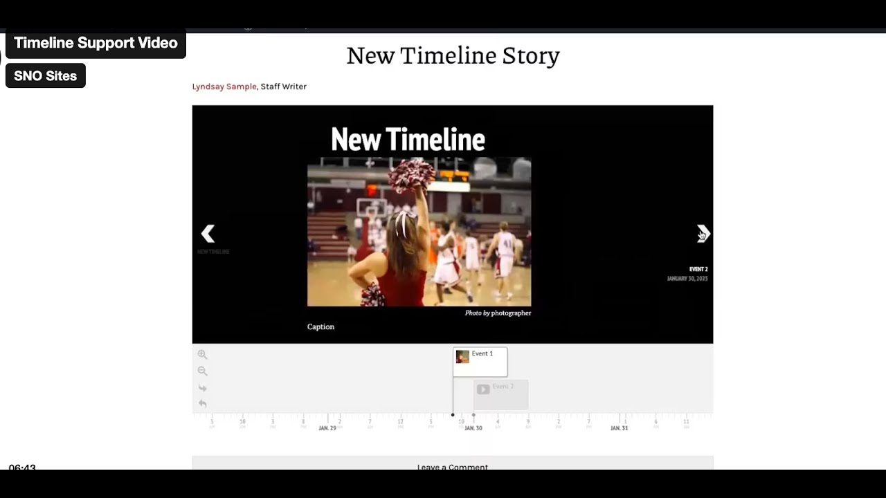How to add a Timeline - YouTube