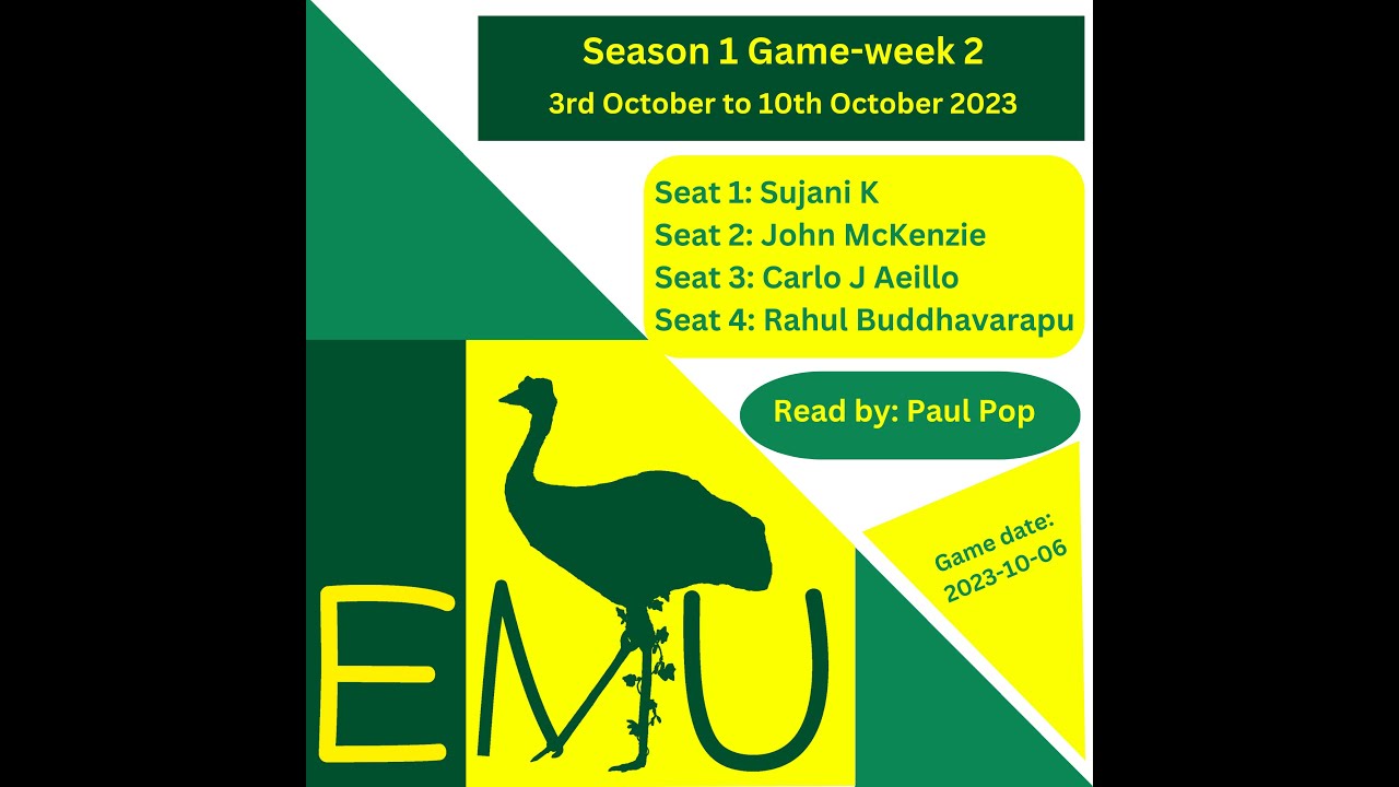 EMU Season 1 Game-week 2 - YouTube