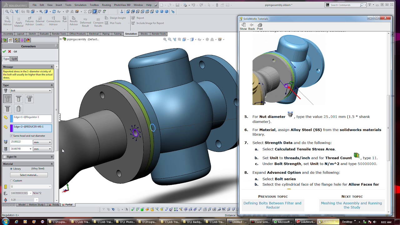 Solidworks 20 Design Check for Connectors - YouTube