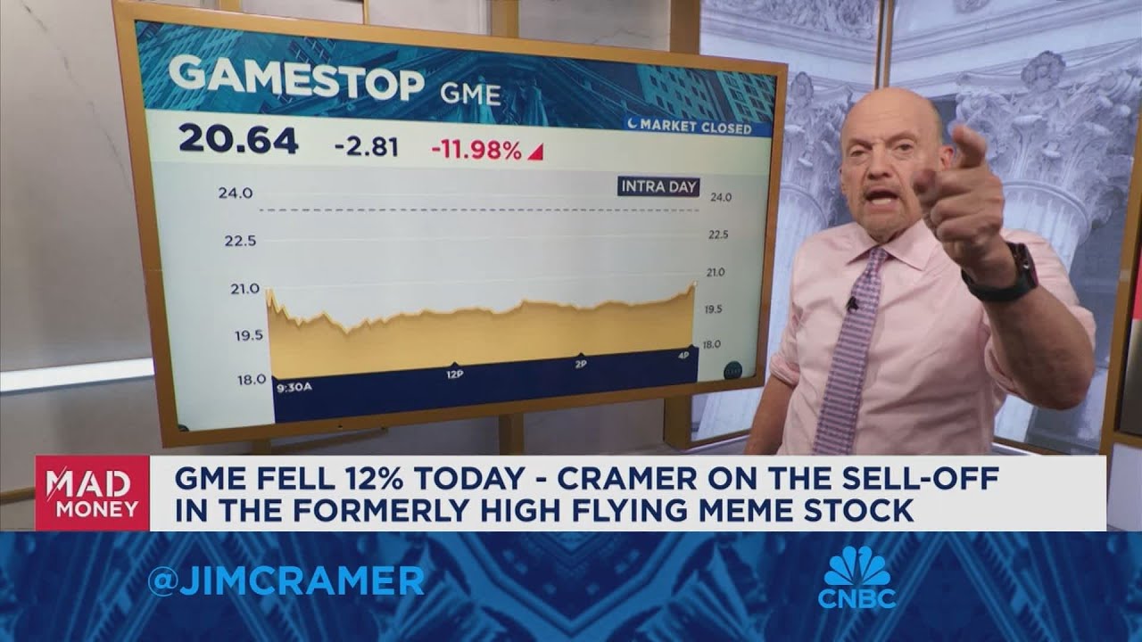 Jim Cramer talks GameStop's sell-off - YouTube