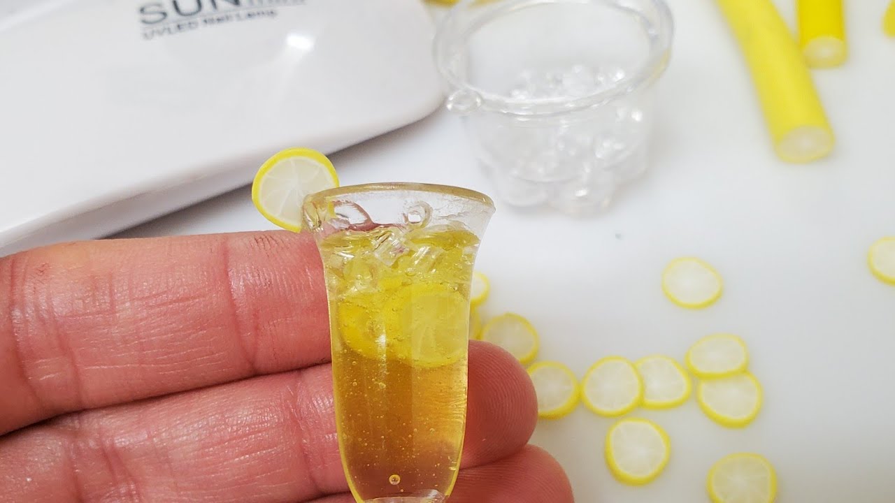 How to make Lemonade | resin lemonade | lemon clay slices - YouTube