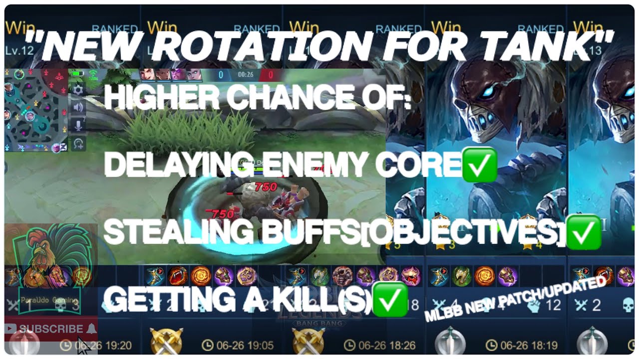 MLBB NEW ROTATION FOR TANK | CUTTING EXP LANE |GROCK EUDORA XBORG(CORE ...