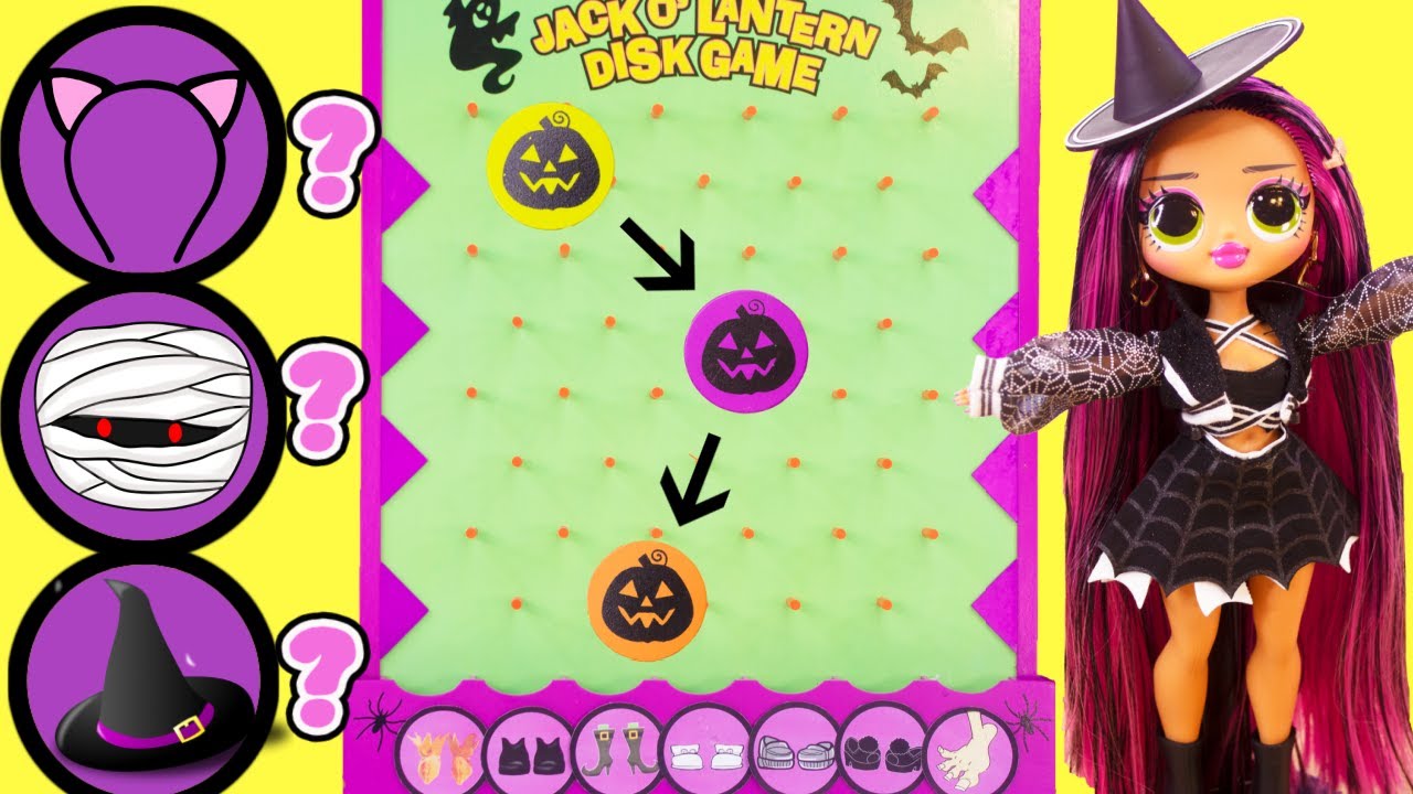 Halloween Costume Disk Drop Game Chooses Halloween Costume - YouTube