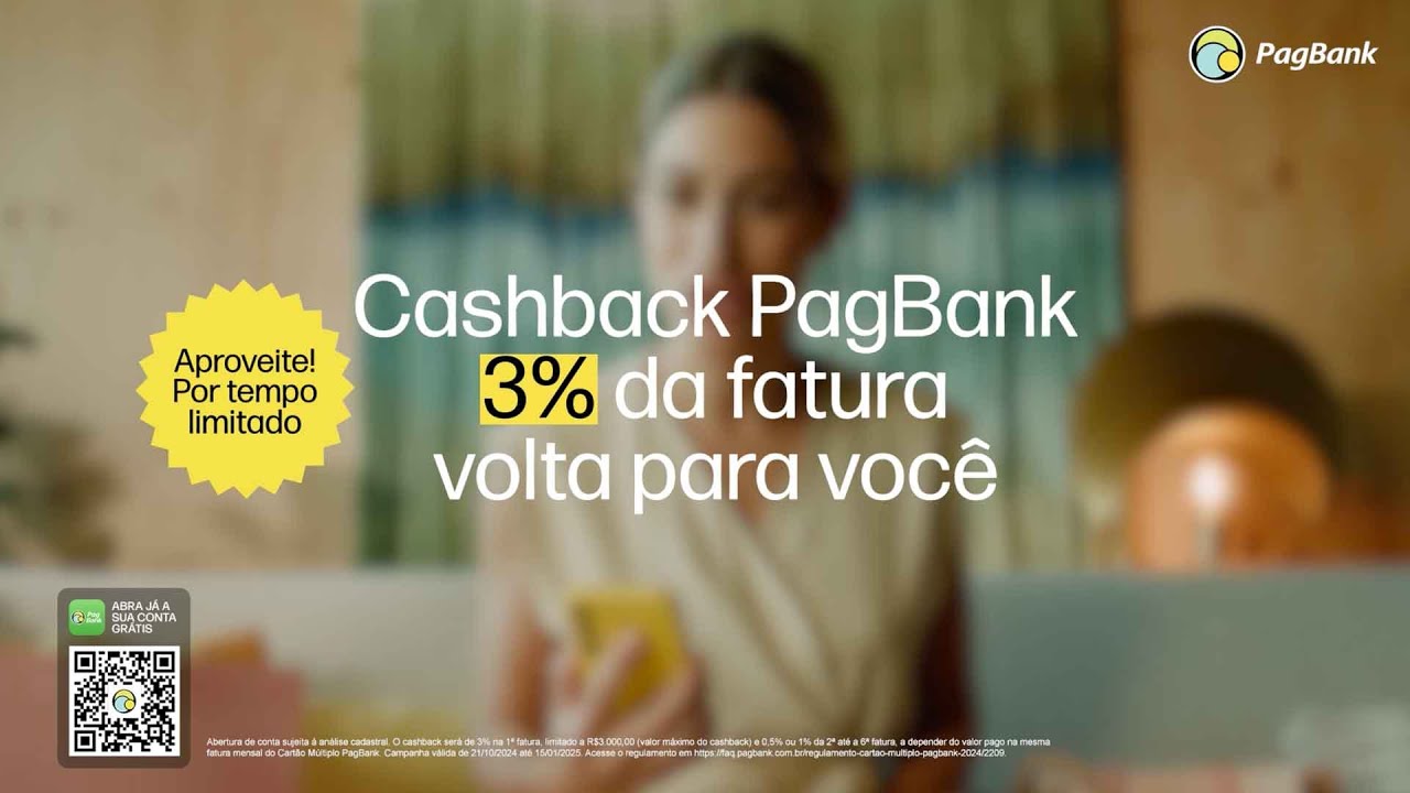 Cashback no Cartão de Crédito PagBank, quanto mais você compra mais você ganha! - YouTube
