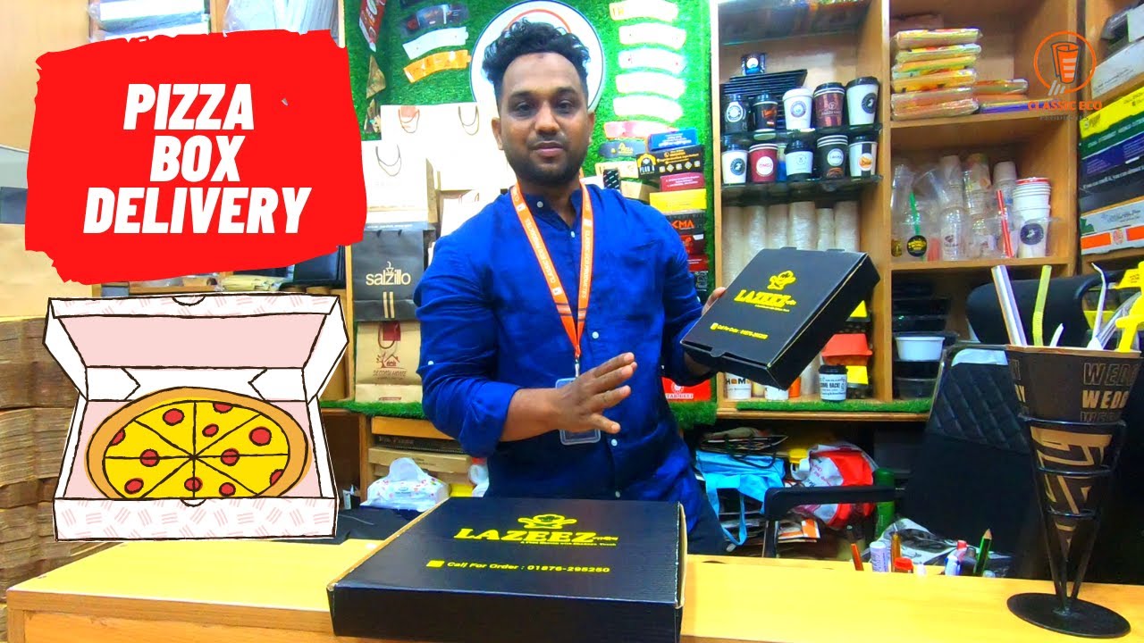 Pizza Box Delivery !! Lazeez !! Pizza Box !! Puran Dhaka - YouTube