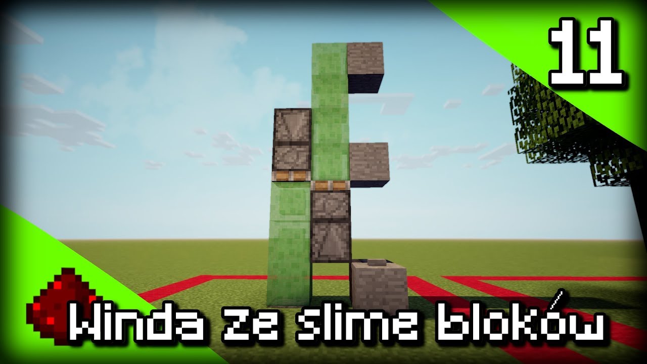 Minecraft [Redstone #11] Winda ze slime bloków - YouTube