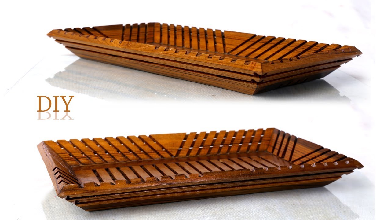 Make a Serving Tray from Scrap Wood | Best diy Woodworking Project and ...