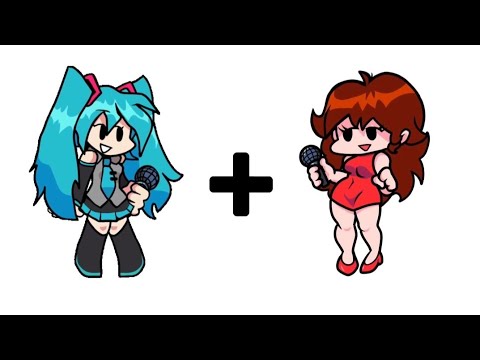 FNF Hatsune Miku + Girlfriend Style | FNF Sky - Clothes = ? | Friday ...