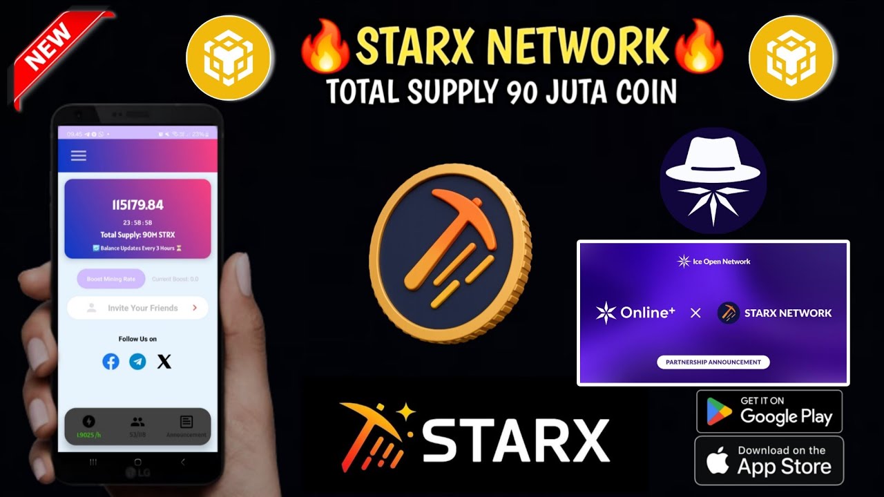 STARX Network | Total Suplay 90 Juta coin Bekingan ION LABS | Cara ...