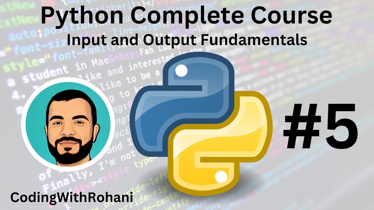 Python Text Handling Input And Output Fundamentals 5 Codingwithrohani Youtube 4530