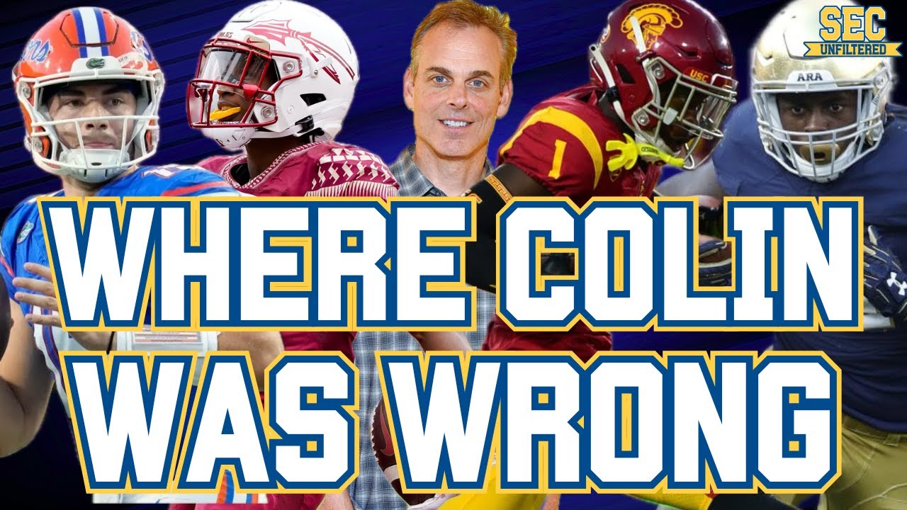 Colin Cowherd MISSED THE MARK In His Latest Rant About SEC Football ...