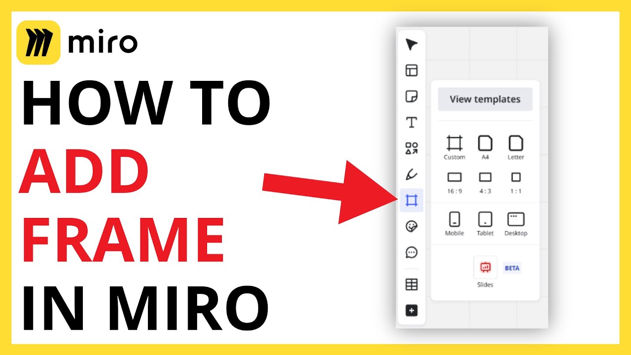 How to Add Frame in Miro [QUICK GUIDE] - YouTube