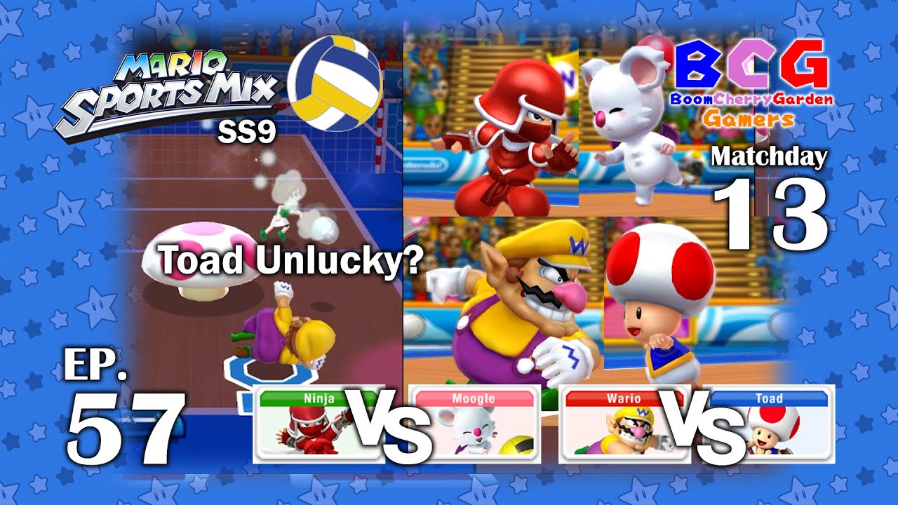 Mario Sports Mix Volleyball SS9 (Hard Mode) EP 57 MD 13 Ninja-Moogle ...