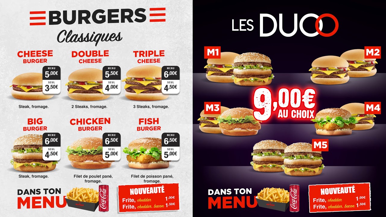 MENU BOARD ANIME Ecran A - YouTube