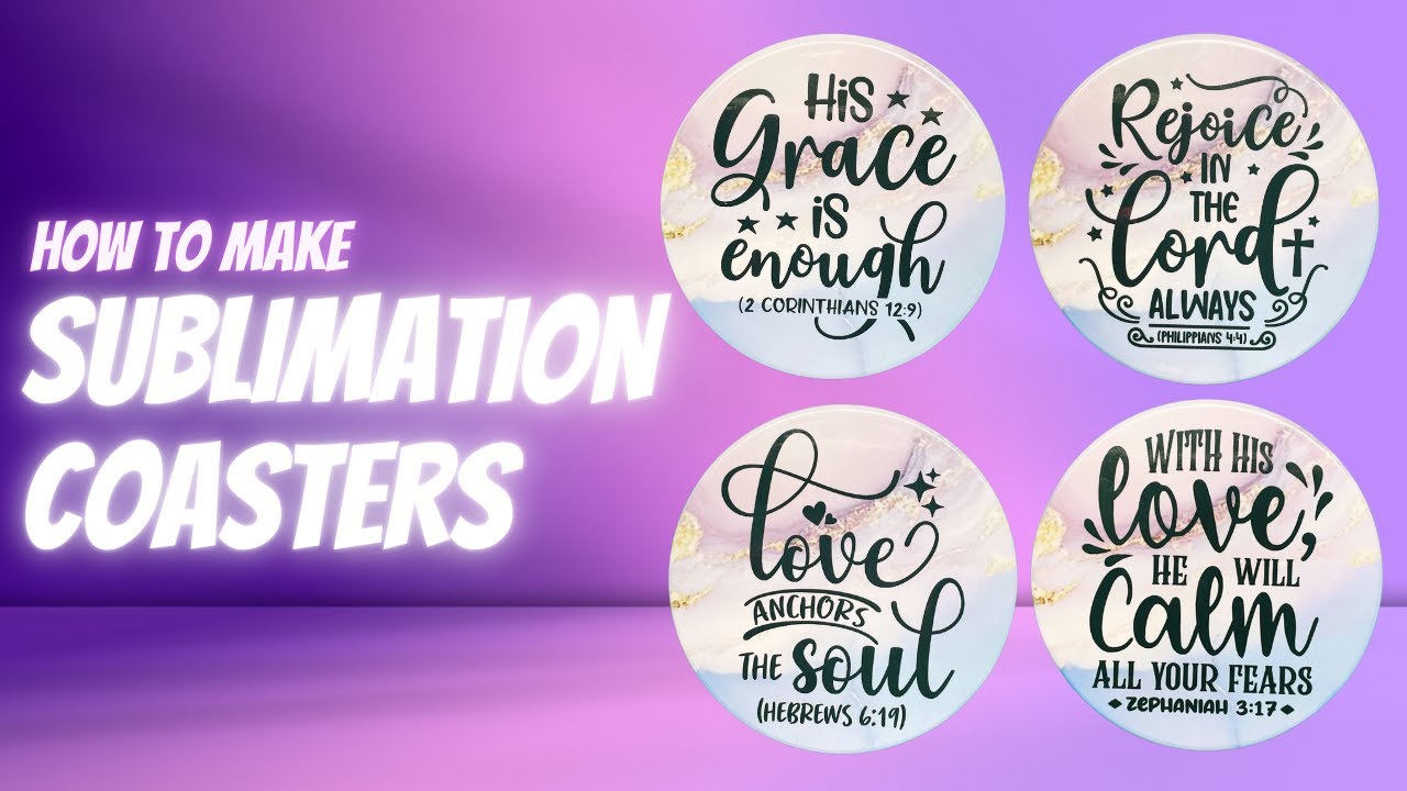 HOW TO MAKE SUBLIMATION COASTERS | CRICUT CERAMIC COASTER - YouTube