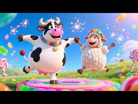 Moo Moo Cow and Friends Dance on a Candy Jelly 🐮🍬💃 | Fun Farm Dance ...